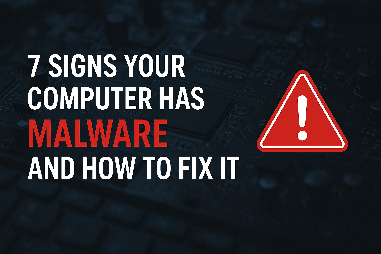 7 Signs Your Computer Has Malware and How to Fix It – SCSI Shop